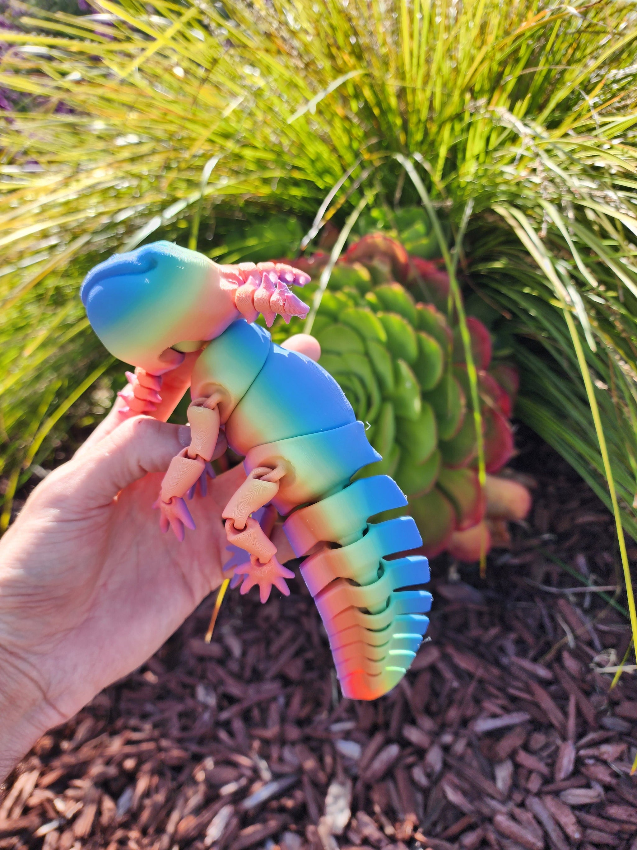 Axolotl Articulated Fidget Toy – Pigeon Print Shop